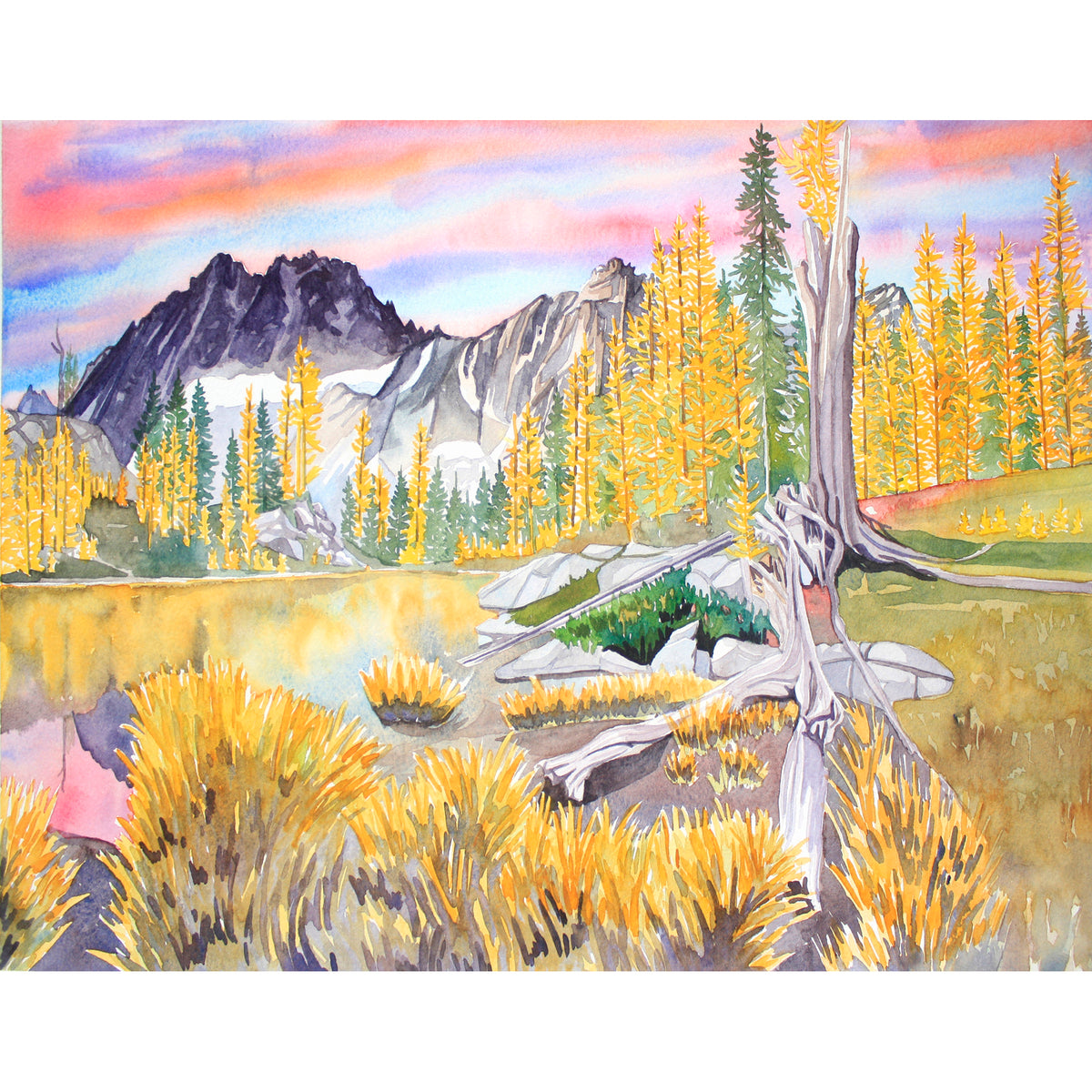 Mount Stuart in the Fall Print-Icicle Brewing Enchantment Hazy IPA Ser ...